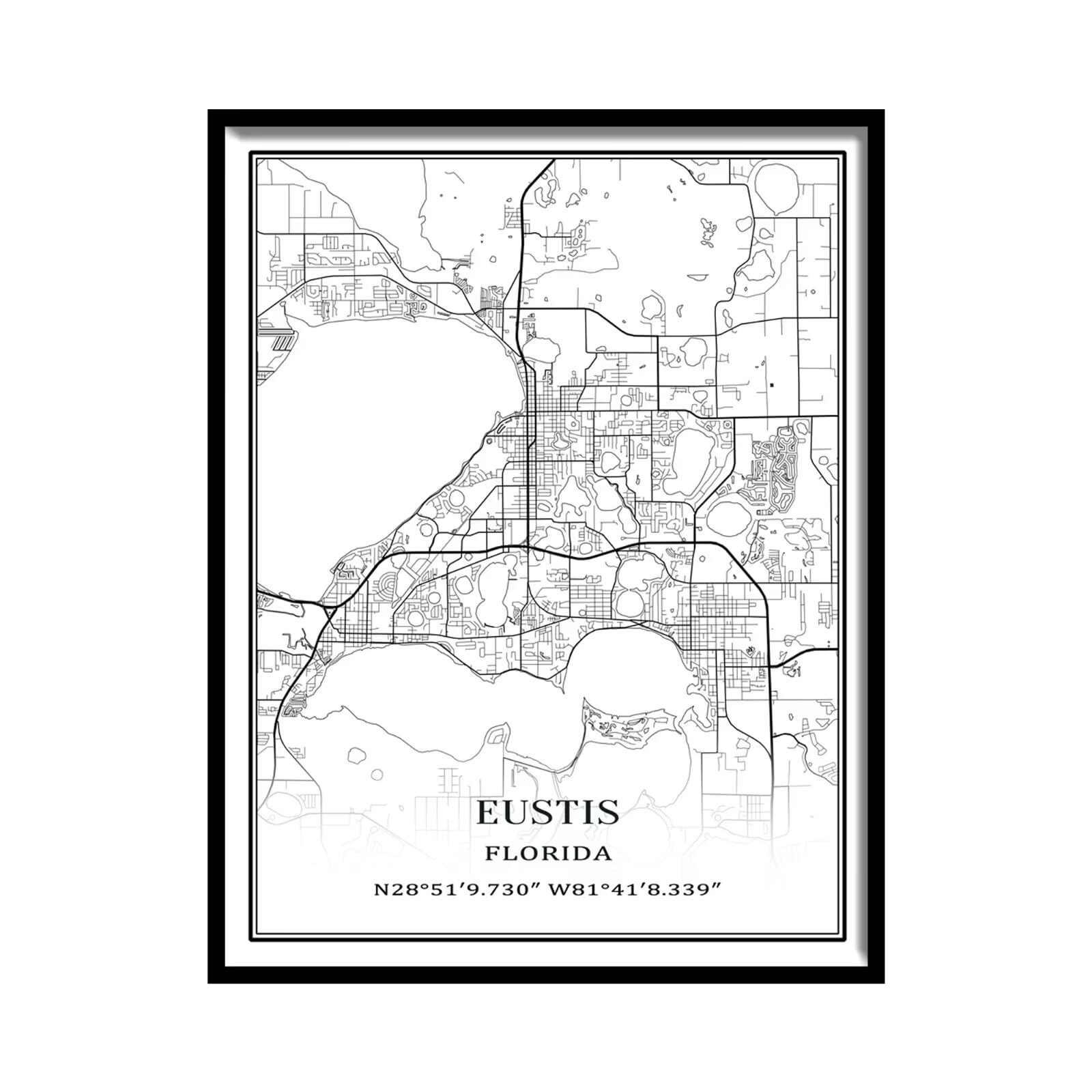 Eustis Florida City Map