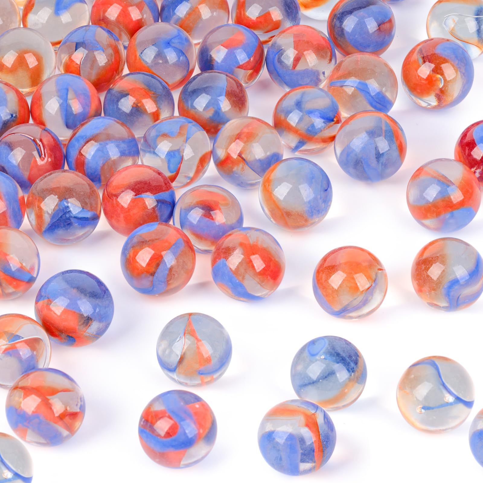 Amazon.com: POPLAY 60PCS Colorful Glass Marbles, 0.63 Inch Marbles Bulk ...