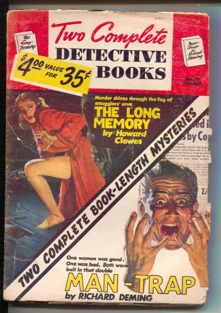 Two Complete Detective Books #74 Summer 1953-George Gross terror cover ...