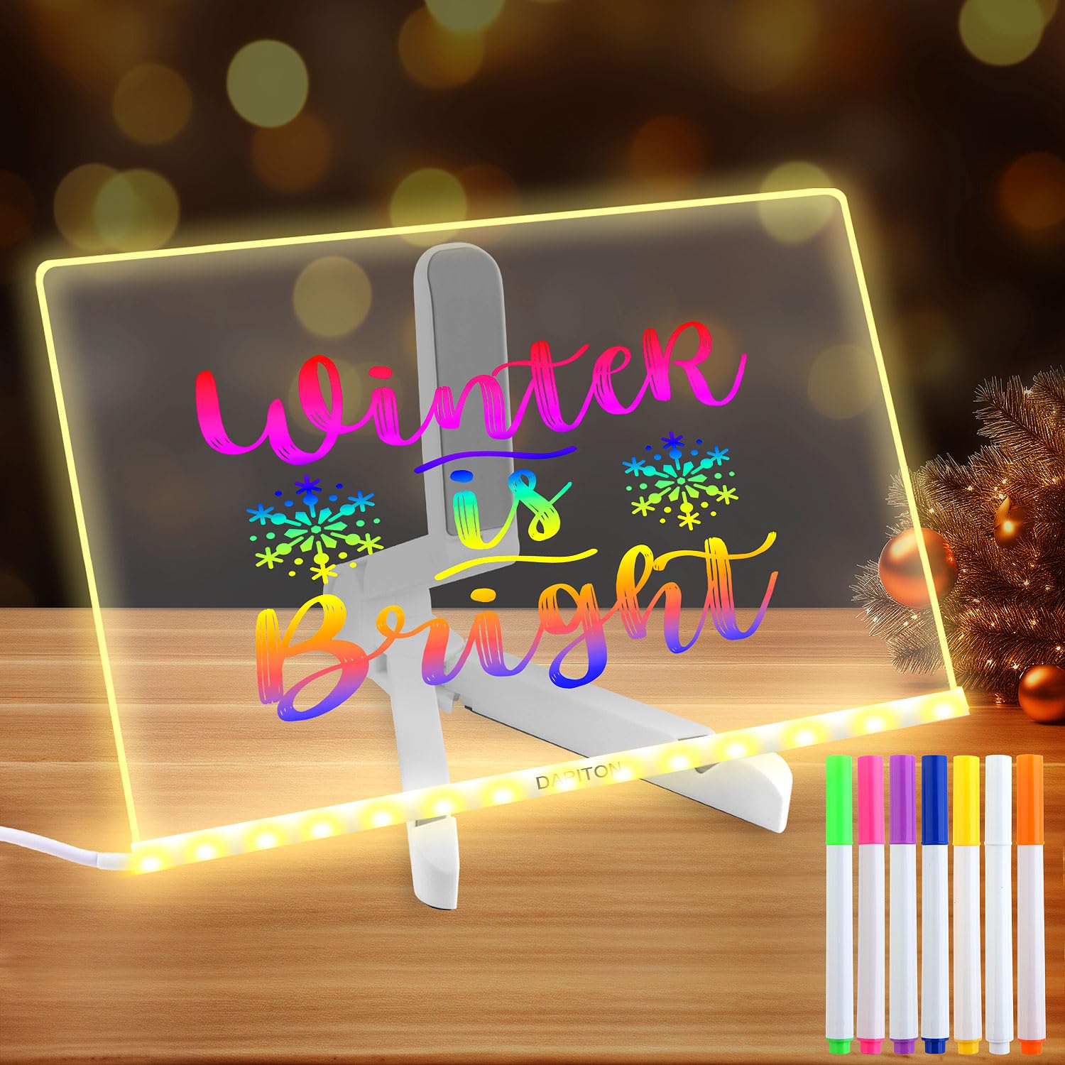 Amazon.com: LED Note Board with Colors,Drawing Board, with Adjustable ...