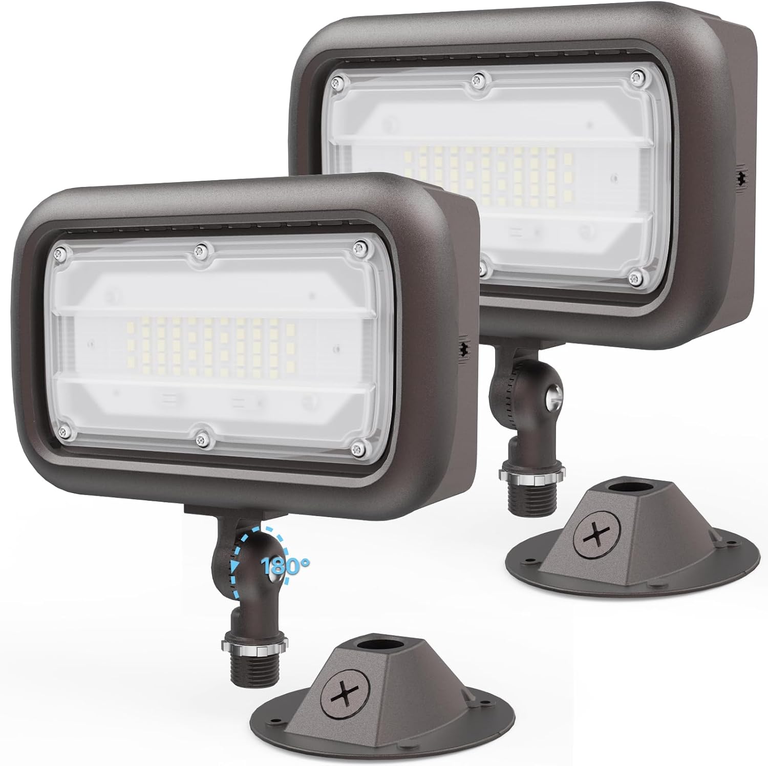HYPERLITE Flood Lights Outdoor 30W 2 Pack, 5000K 3900LM LED Flood ...