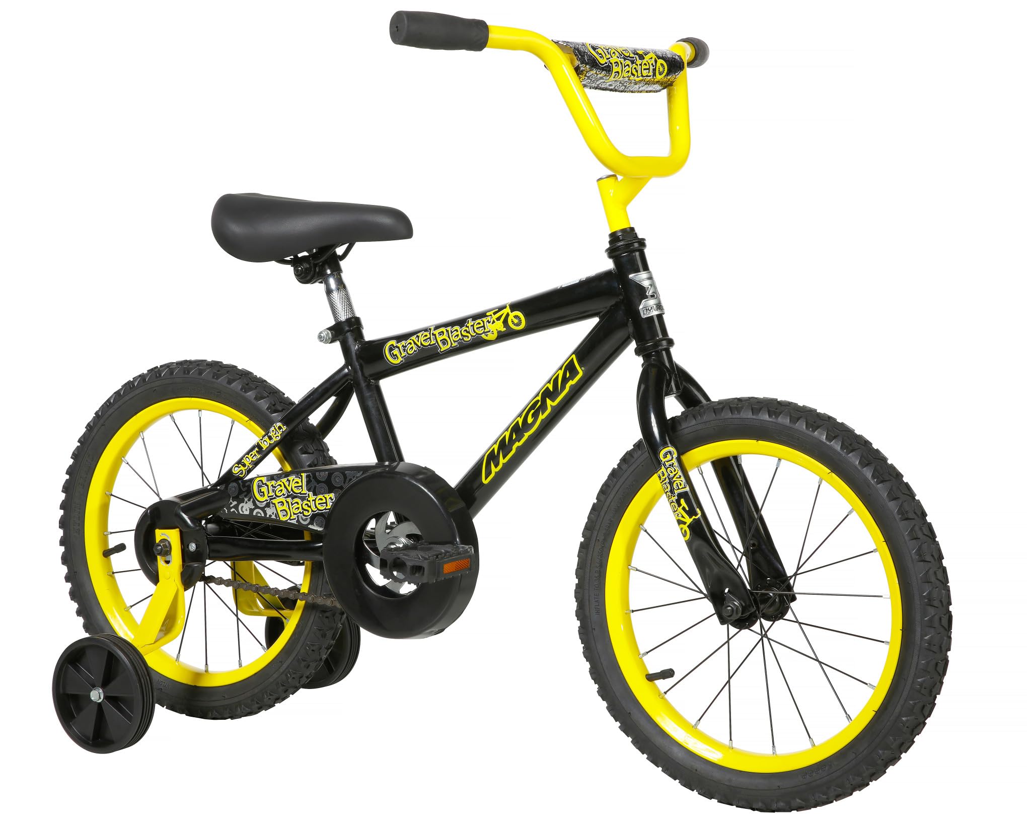 Dynacraft Kids' Gravel Blaster Bike,12-20-Inch Wheels, Ages 3-10 Years