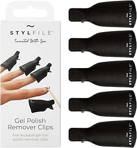 STYLFILE Gel Clips for Removing Original Nail Polish, Acetone Clip, UV ...