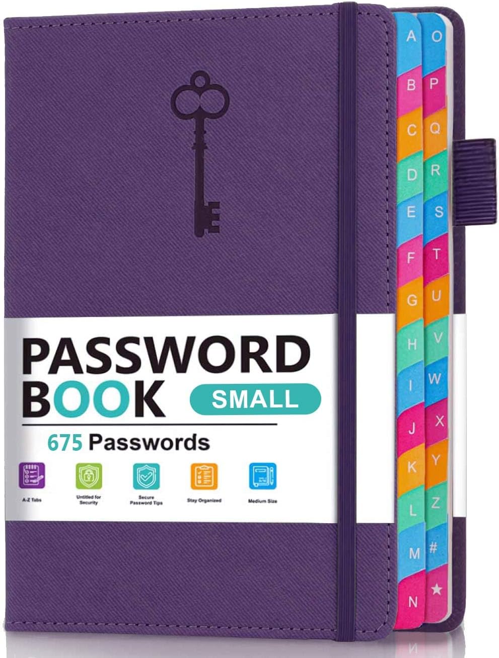 Amazon.com : hi!SCI Password Keeper Book with Colorful Alphabetical ...