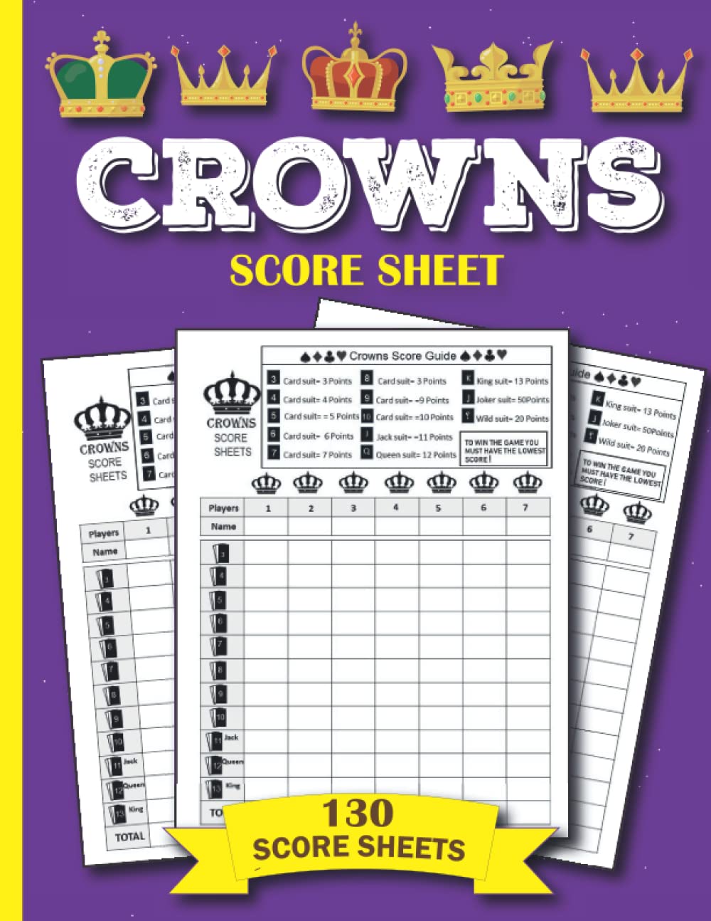 crowns score sheets: 130 Large Score Pads for Scorekeeping | crowns ...