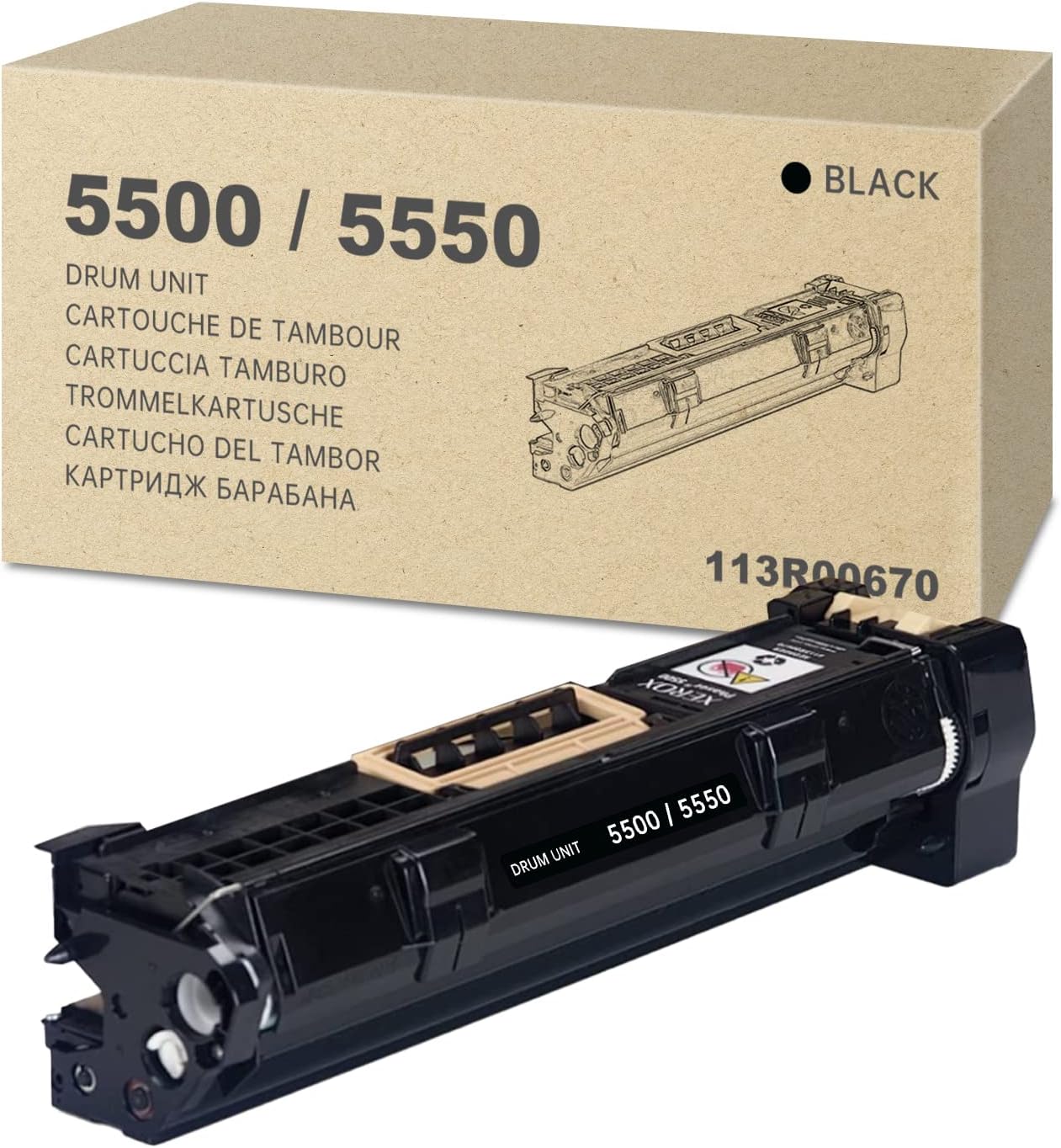 Amazon.com: Phaser 5500/5550 Drum Cartridge Replacement for Xerox ...