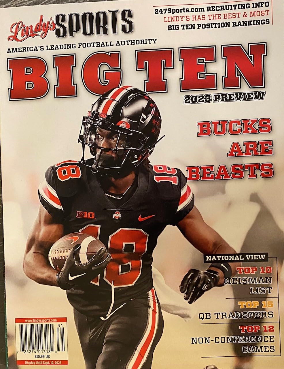 Lindys Sports Big Ten 2023 Preview Magazine Year 2023 - BUCKS ARE ...