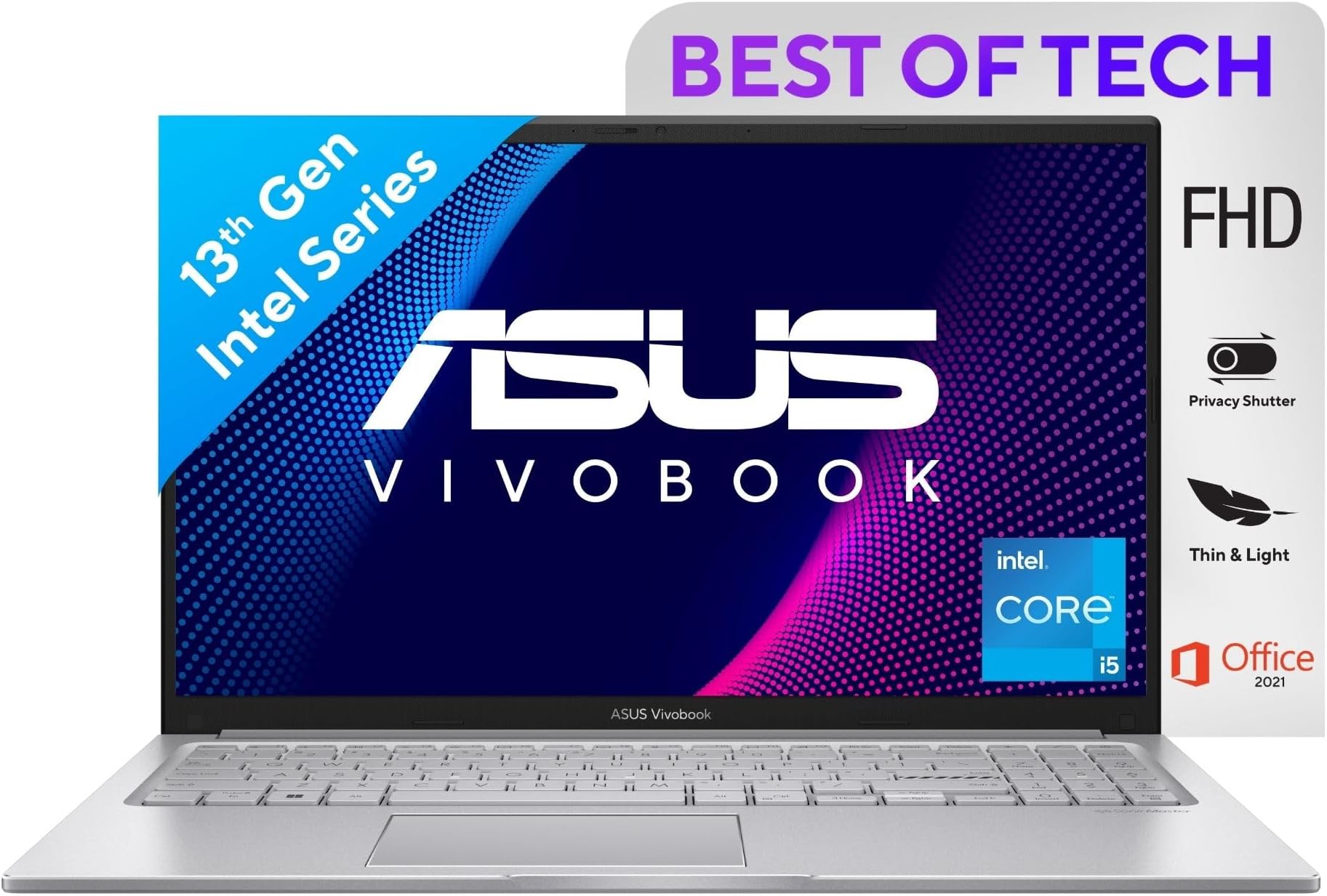 ASUS Vivobook 15X OLED (2023), Intel Core i5-1340P 13th Gen, 15.6" (39. ...