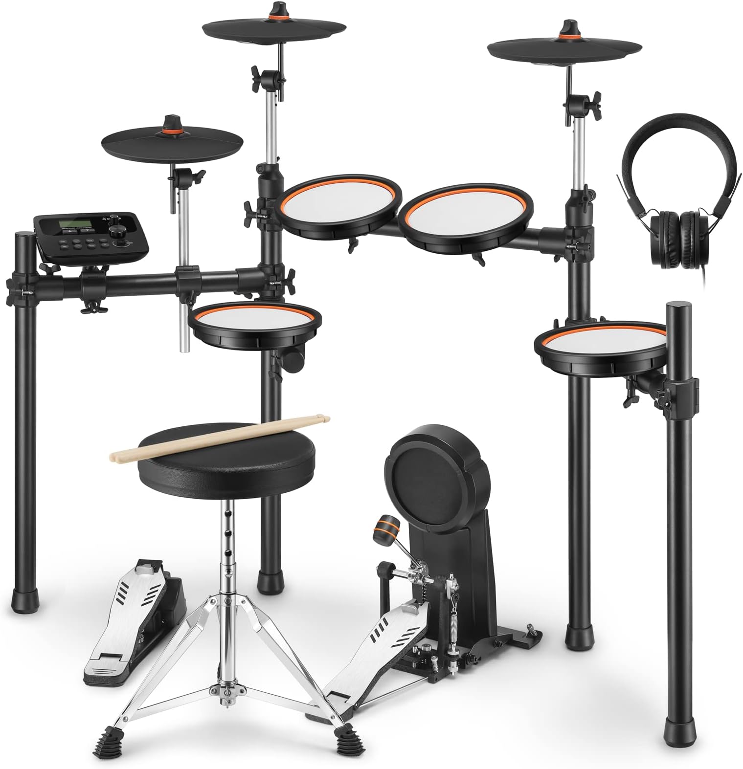 Alesis Nitro Max Kit Elektronische Schlagzeug mit Quiet Mesh Pads, 10 ...
