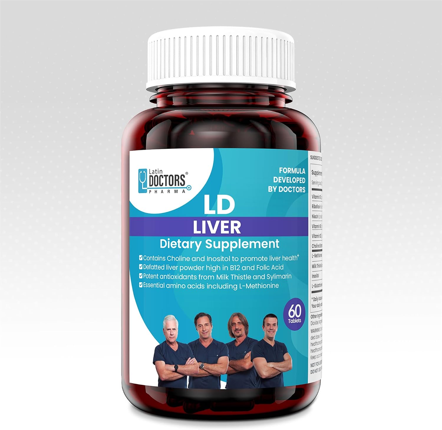 Amazon.com: Latin Doctors Liver Supplement with Milk Thistle, Vitamin ...