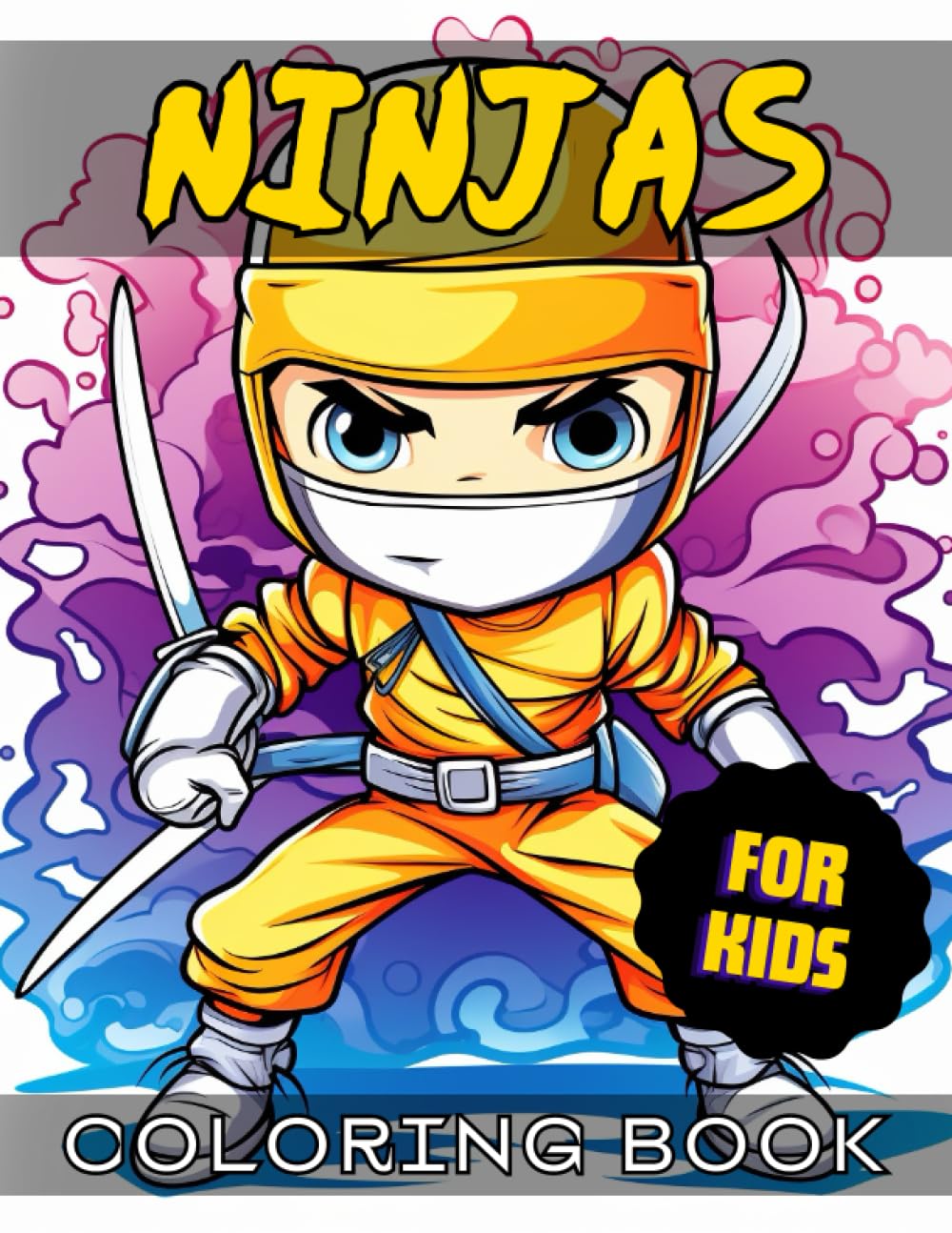 Ninjas Coloring Book for Kids: Action-Packed Martial Arts Coloring ...