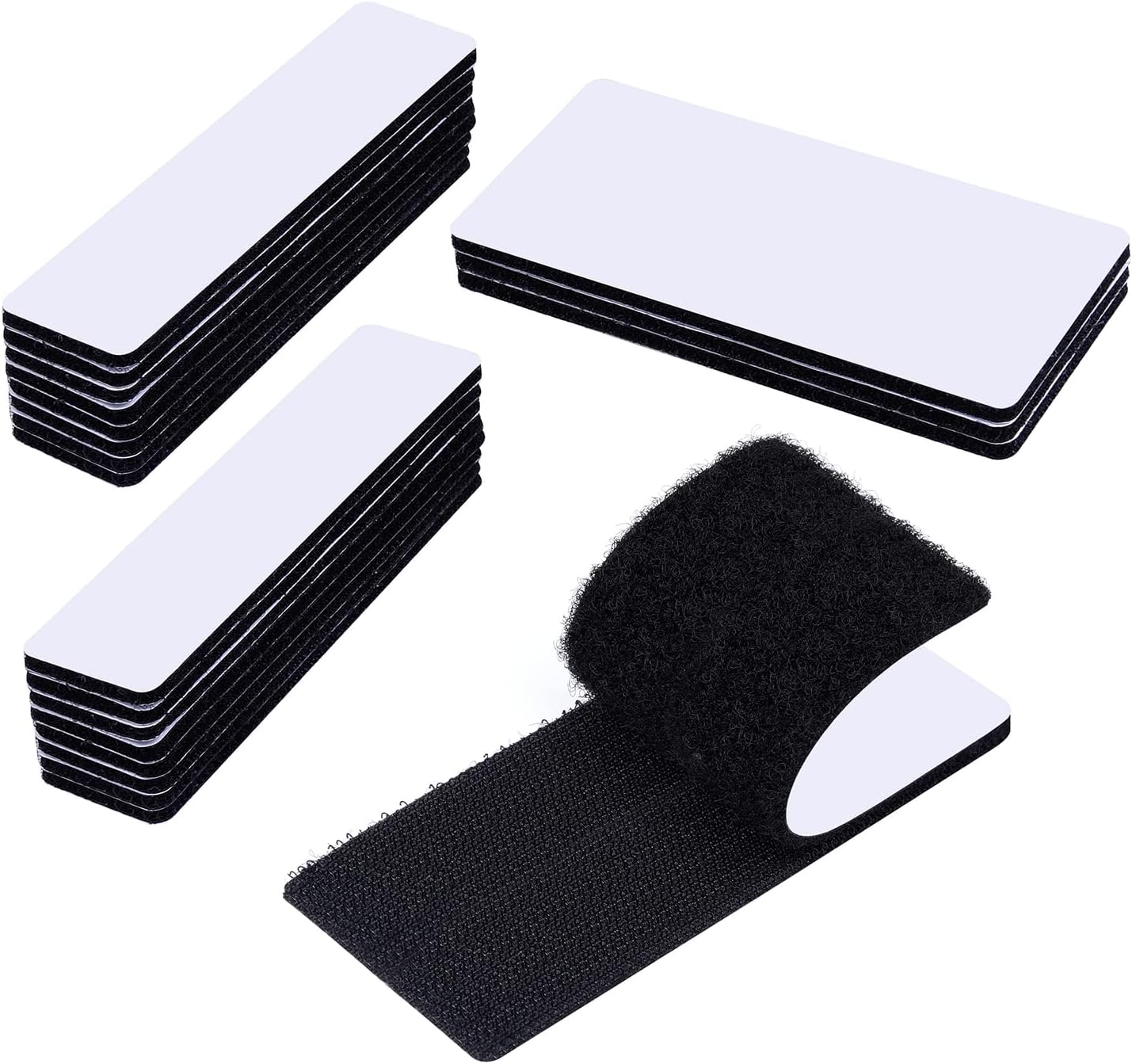 Amazon.com: Hook and Loop Strips with Adhesive, Wisdompro 16 Sets 1 x 4 ...