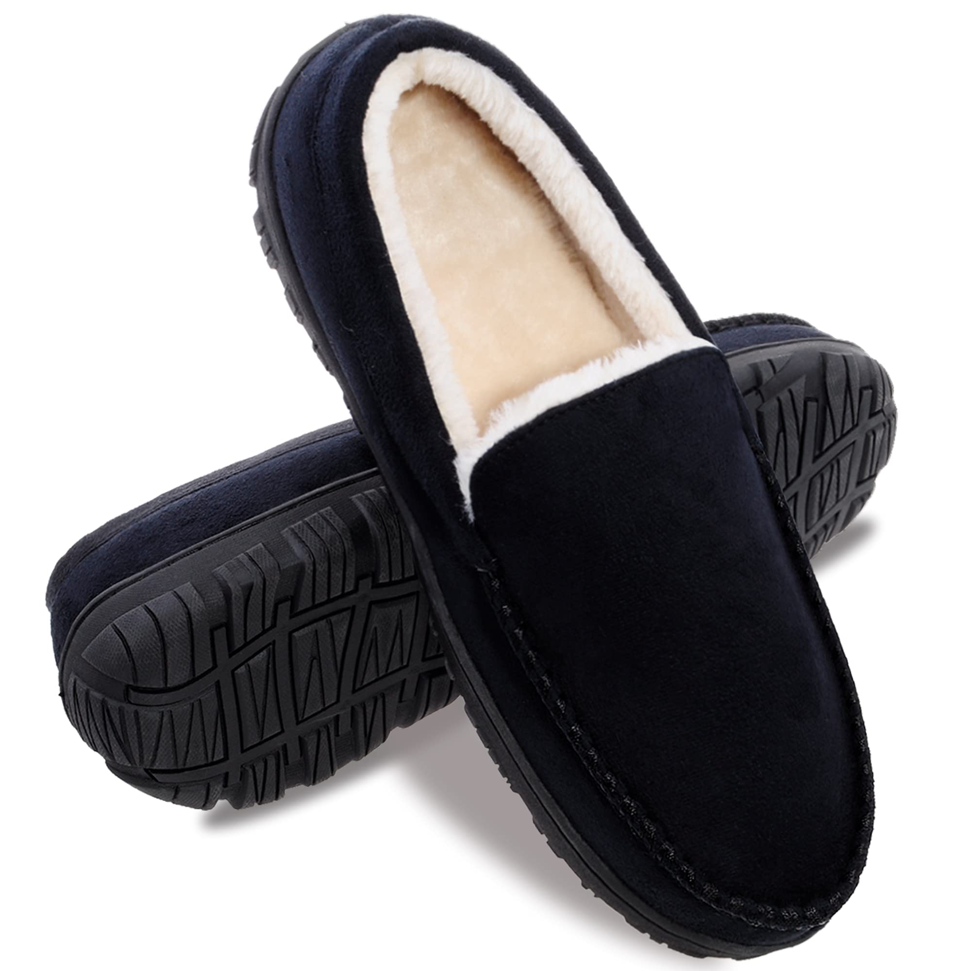 Amazon.com | festooning Mens Slippers House Shoes with Memory Foam ...