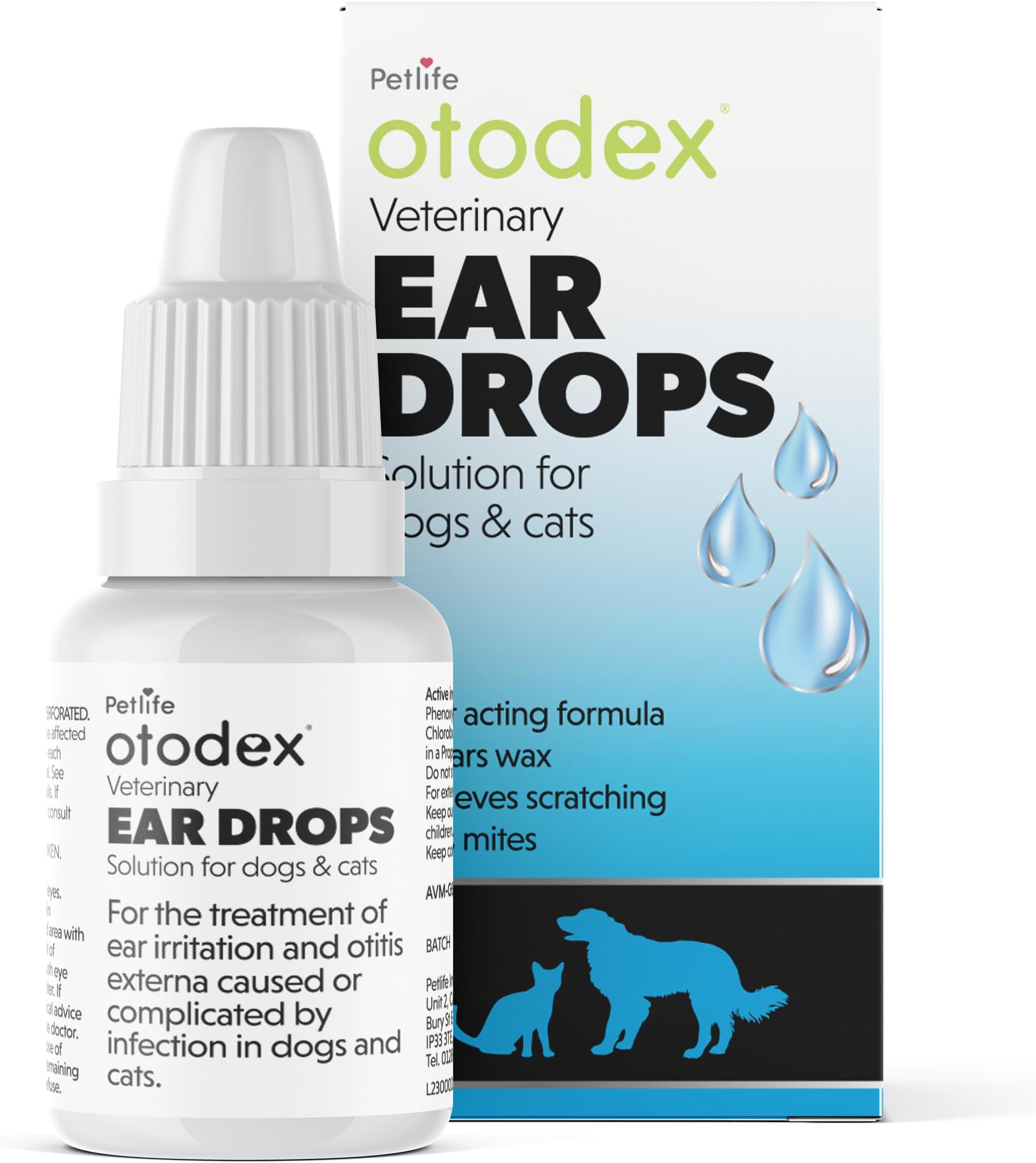 Otodex Petlife Ear Drops, 14 ml : Amazon.co.uk: Pet Supplies