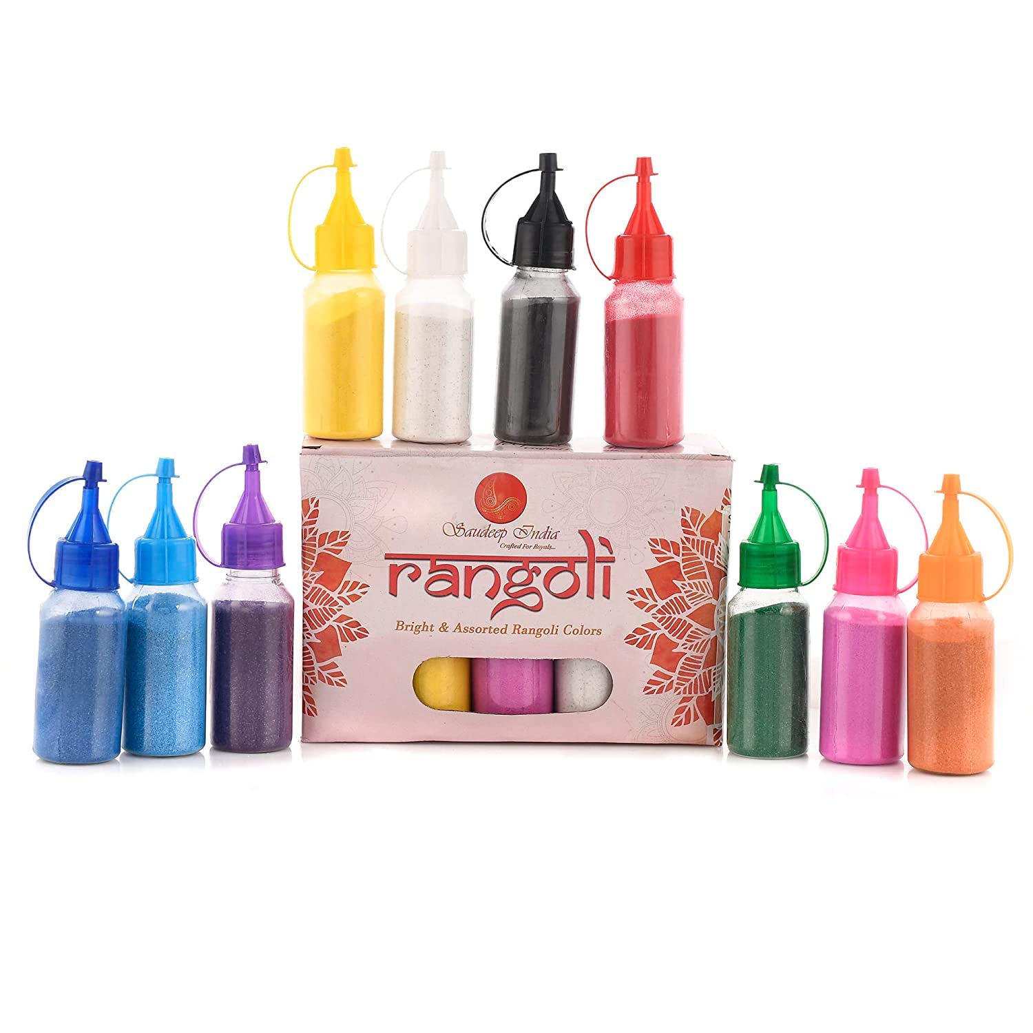 Saudeep India Rangoli Color Powder Bottle | Rangoli Colour Powder Rang ...