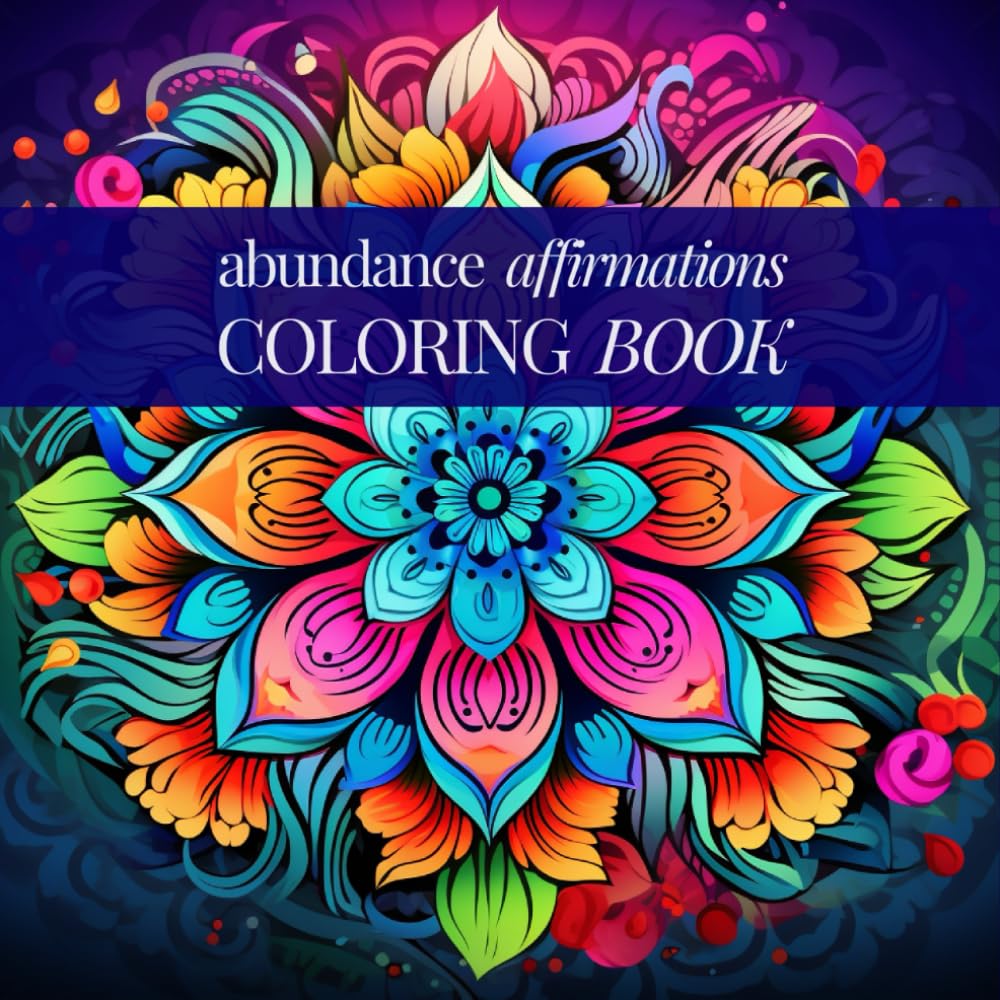 Amazon.com: Abundance Affirmations Coloring Book: 28 Powerful ...