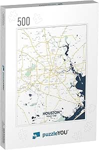 Amazon.com: Houston - Texas Map. Houston - Texas Road Map. Illustrati ...