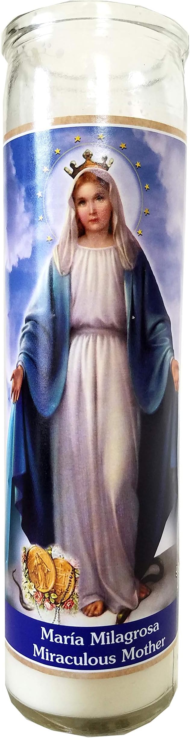 Amazon.com: Miraculous Mother (Maria Milagrosa) Devotional Candle ...