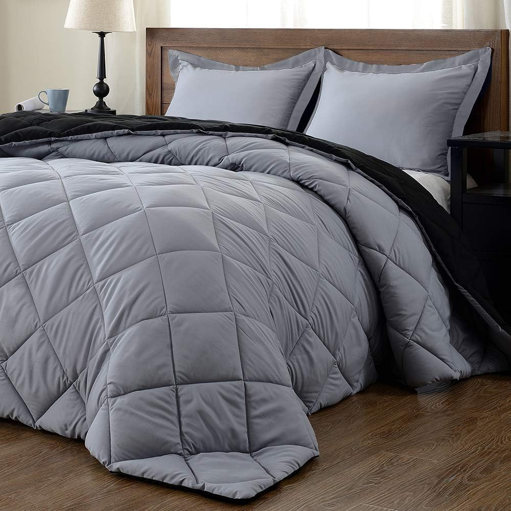 Buy downluxe Lightweight Solid Comforter Set (Twin) with 1 Pillow Sham ...