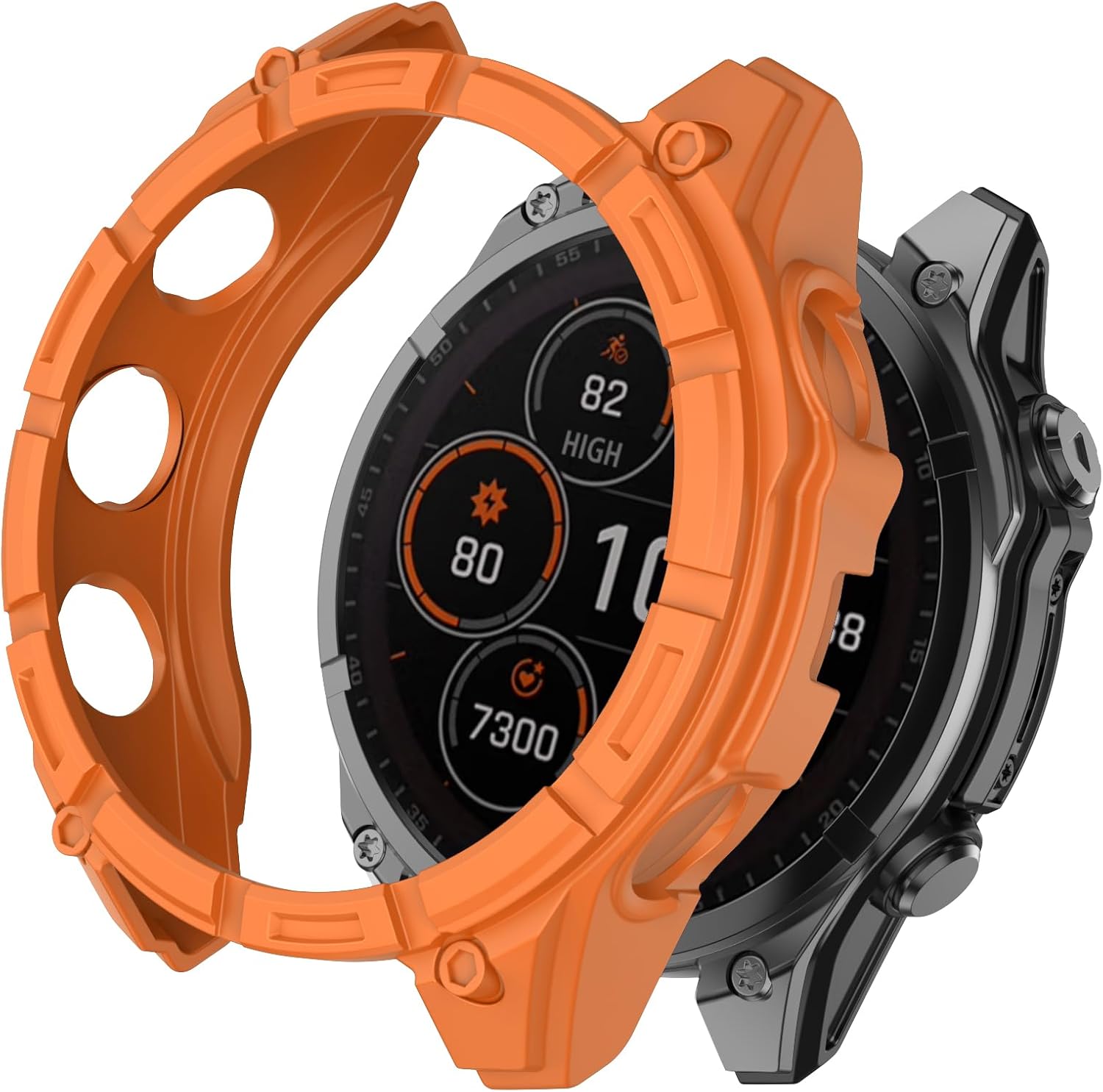 Amazon.com: ISABAKE Case Cover Compatible with Garmin Fenix 8 51MM ...