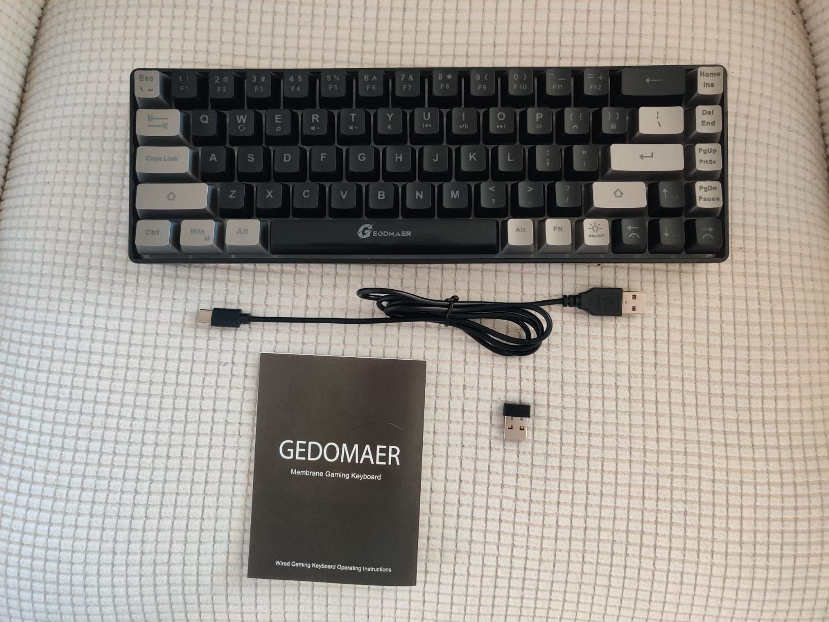 $4/mo - Finance GEODMAER 65% Wireless Gaming Keyboard, Rechargeable ...