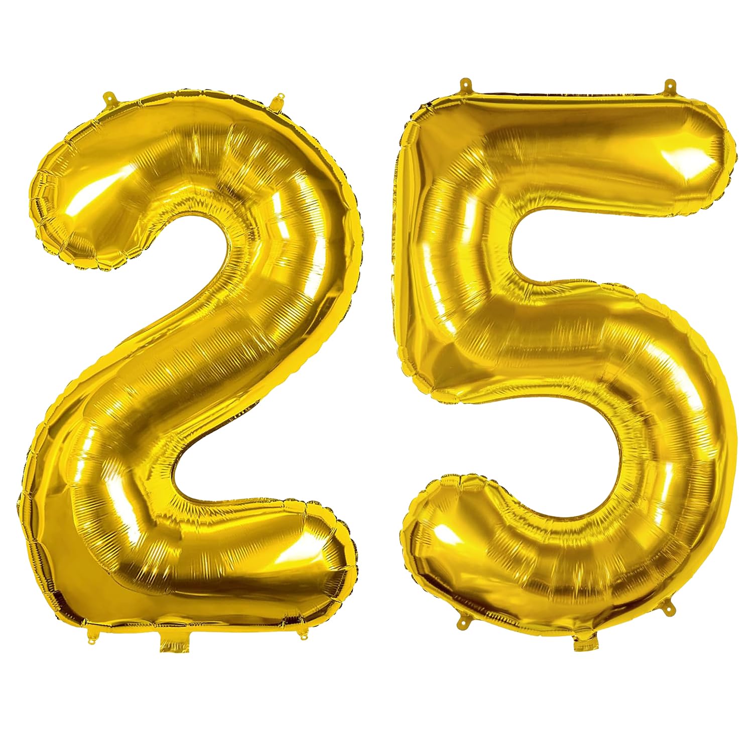 Amazon.com: 40 Inch Number Balloons 25/52 Gold Big Giant Jumbo Number ...