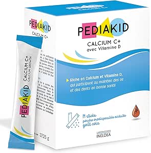 PEDIAKID - Calcium C+ et Vitamine D - Complément Alimentaire Naturel ...