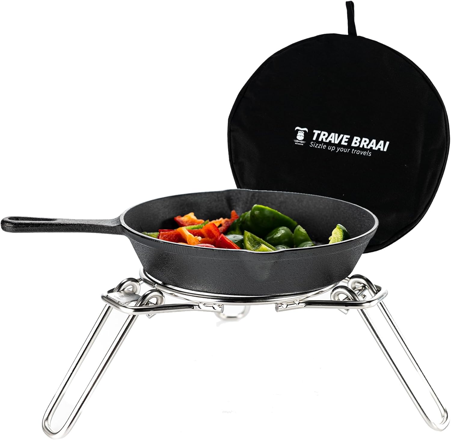 Amazon.com : Griezen Stainless Steel Tripod Stand for Cast Iron ...