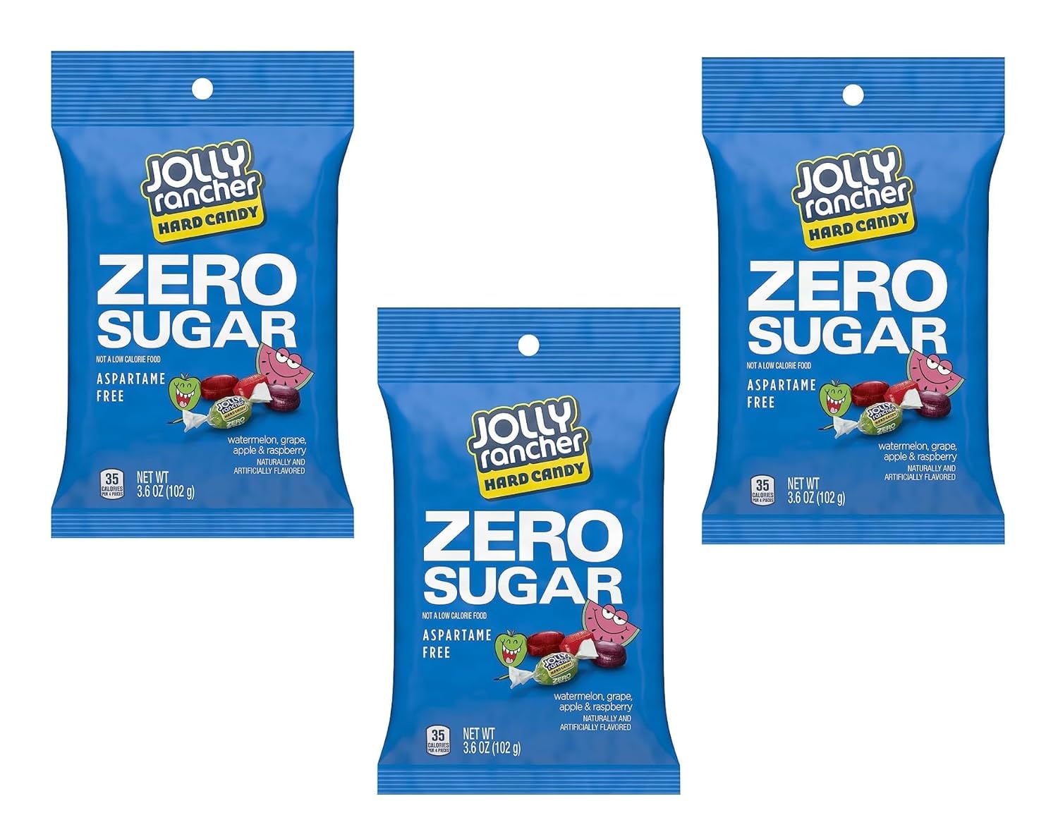 Amazon.com : Zero Sugar Jolly Rancher - Pack of 3 - Sugar Free Free ...