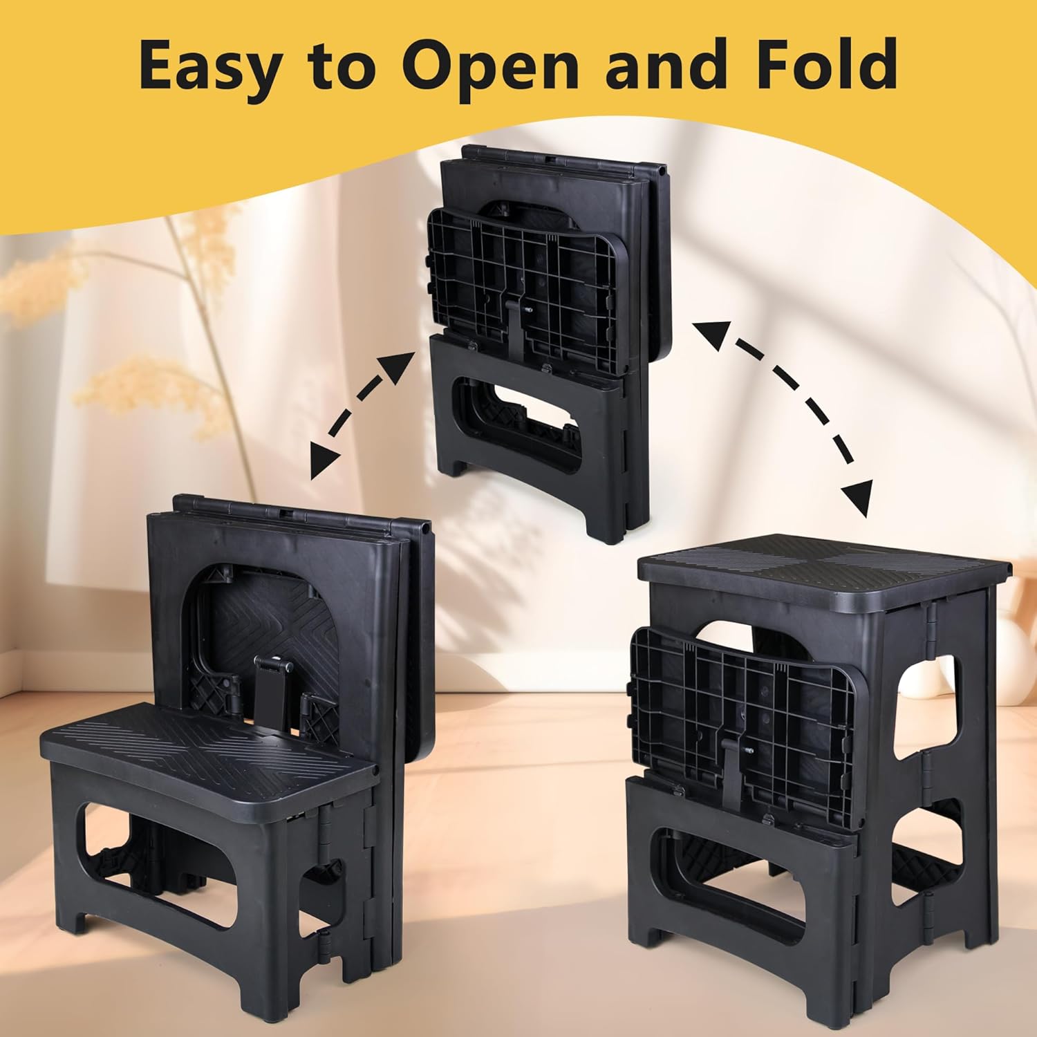 Folding 2 Step Stool, Non-Slip Collapsible Step Nepal | Ubuy