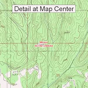 Amazon.com : USGS Topographic Quadrangle Map - Minter, Alabama (Folded ...
