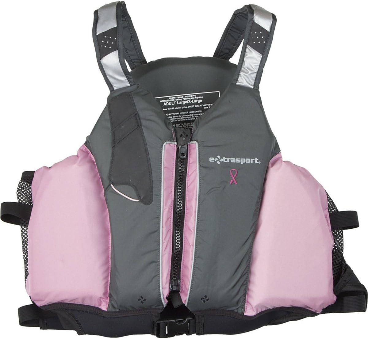 Amazon.com : Extrasport Eddy Type III PFD (Pink/Grey, X-Small) : Life ...