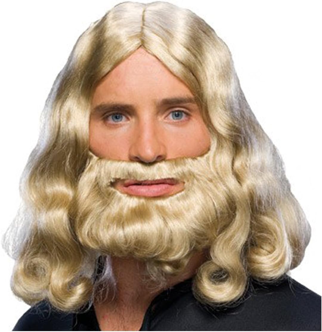 Amazon.com: Rubie's Costume Biblical Blond Beard and Wig Set, Yellow ...