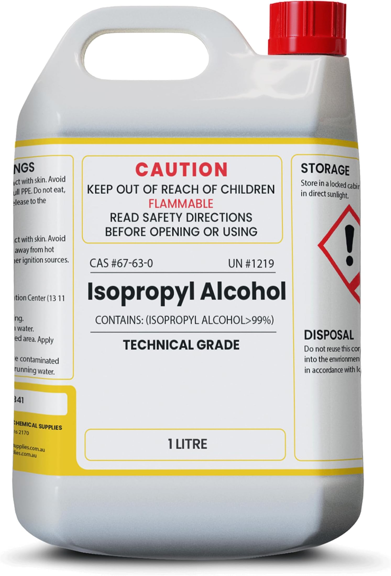 IsoPropyl Alcohol - IPA Isopropanol 100% 5 Litre : Amazon.com.au: Home