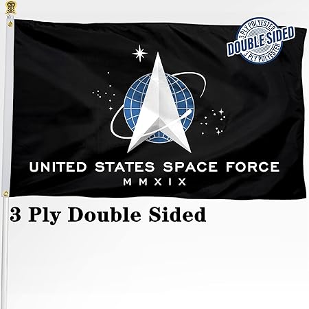 Amazon.com : Reddingtonflags Space Force Flag double sided flag 3x5ft ...