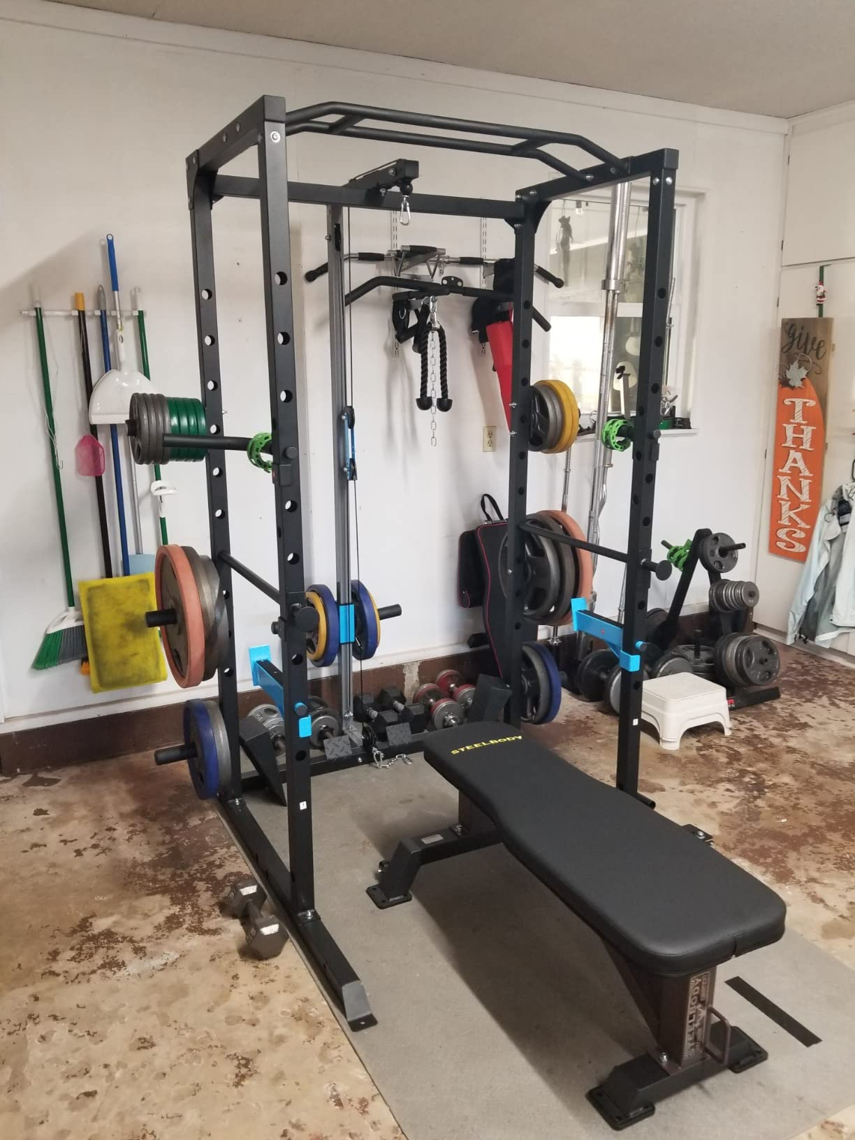 $48/mo - Finance ULTRA FUEGO Power Cage, Multi-Functional Power Rack ...