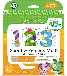 LeapFrog LeapStart Preschool Activity Book: Scout & Friends Math ...