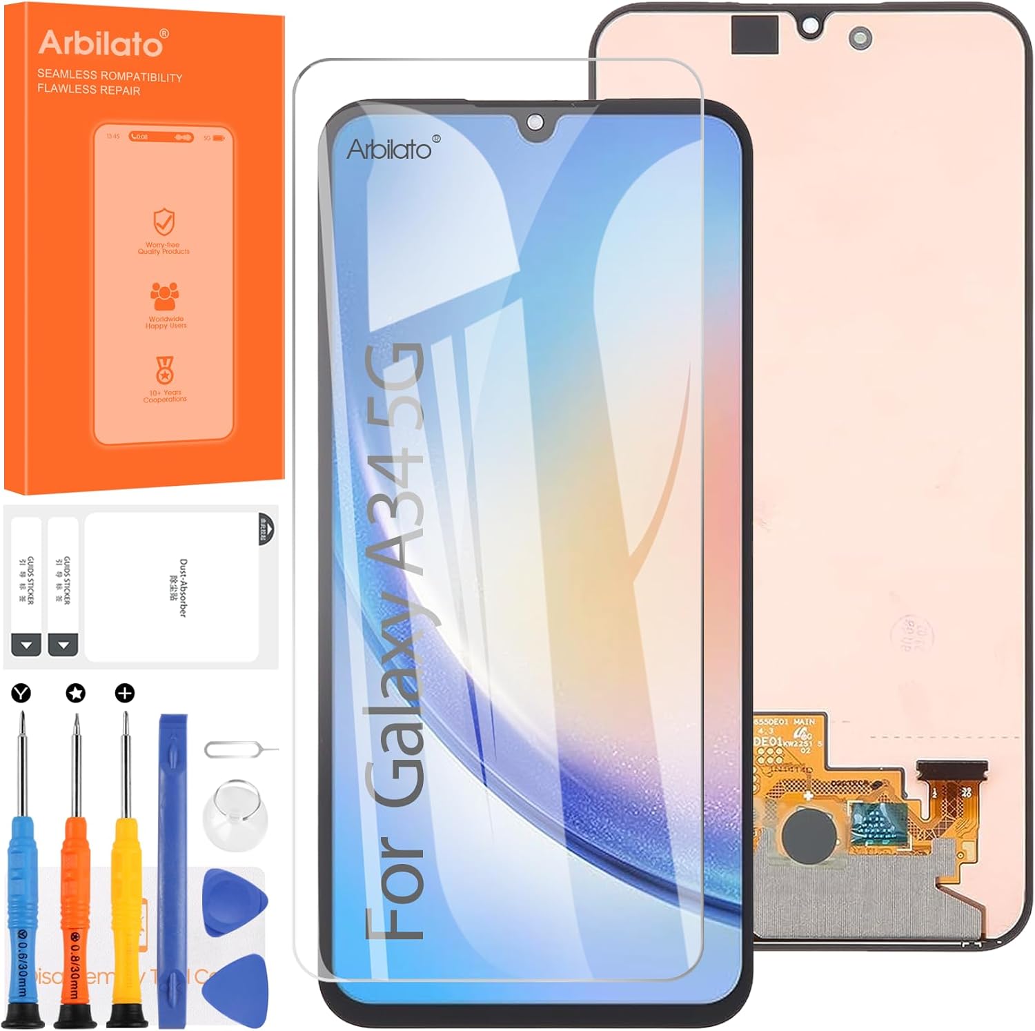 Amazon.com: Screen for Samsung Galaxy A34 5G Screen Replacement for ...