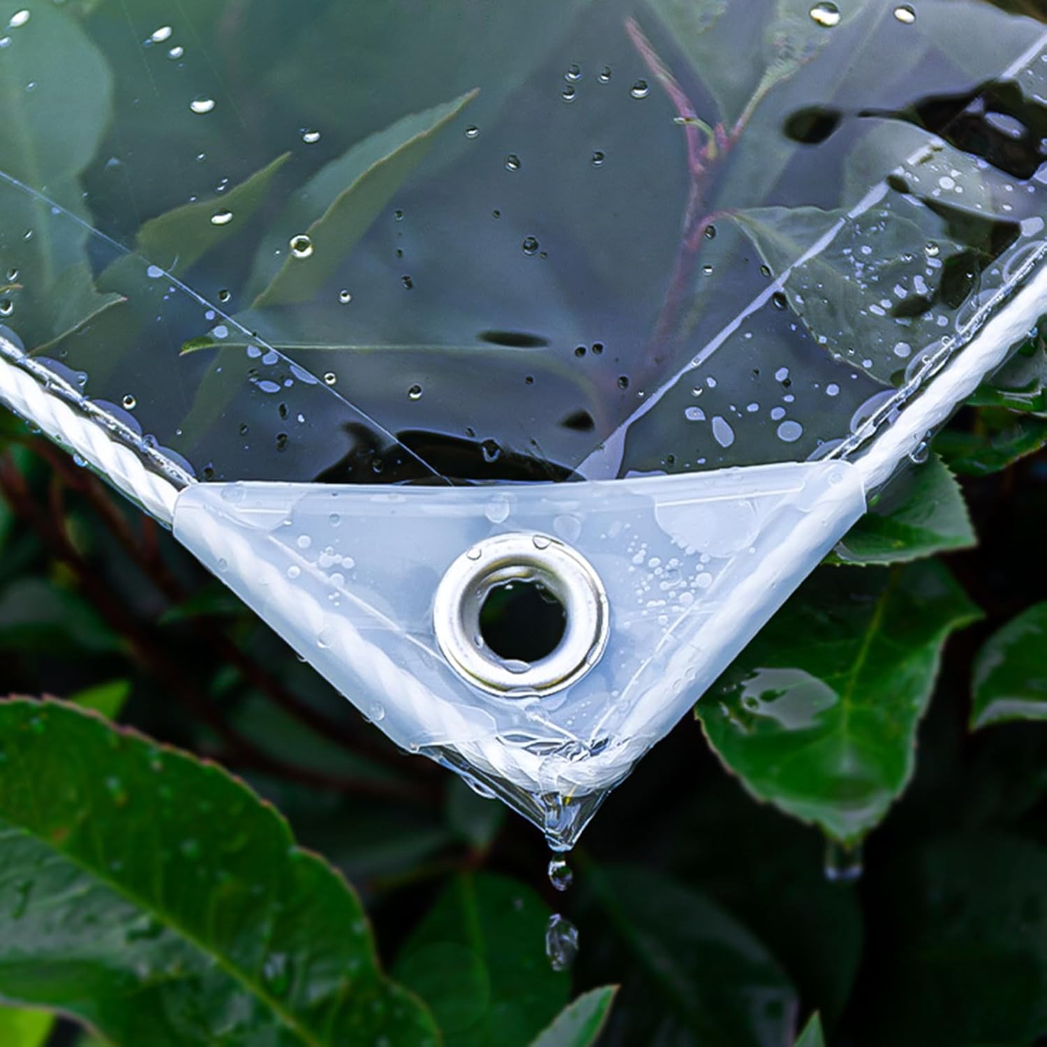 Cvter 10'x16' Clear Tarp with Grommets - 14 Mil Thick Transparent Tarps ...