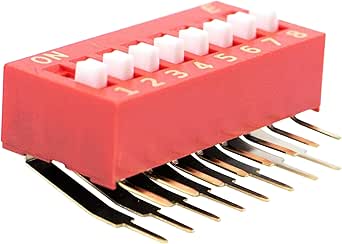 DIP SW, 0.025A, 24V, THT, SIP/DIP Switches (KAS2108ET) Pack of 1 ...