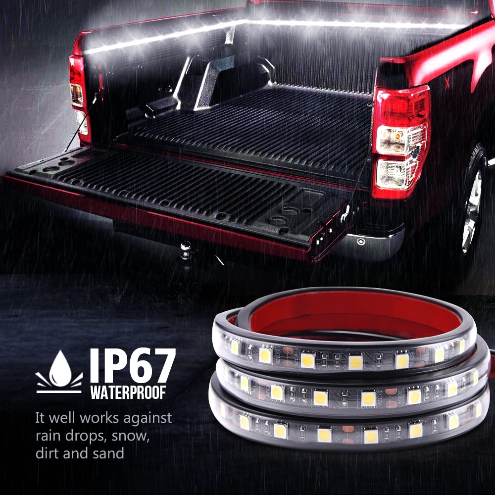 Snapklik.com : Goodream Truck Bed Lights, 2pcs 60Inch White LED Strip ...