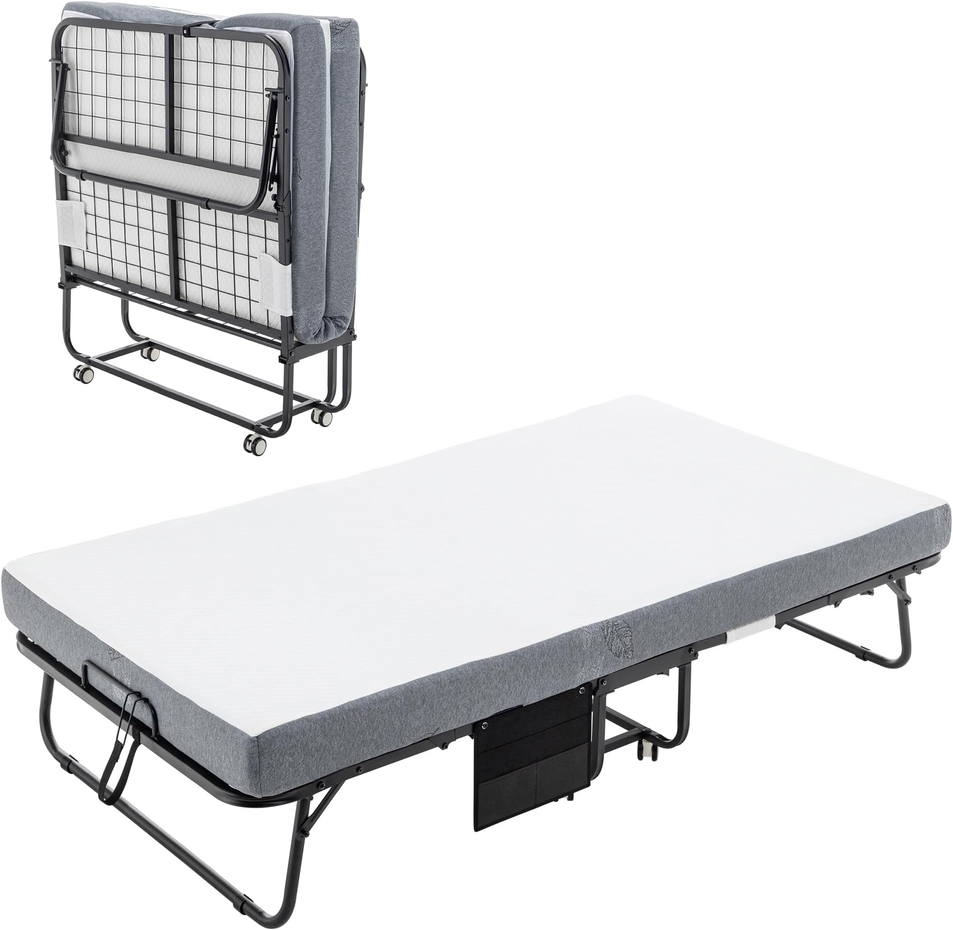 Amazon.com: Elevon Folding Bed with 5” Mattress, Portable Foldable Bed ...