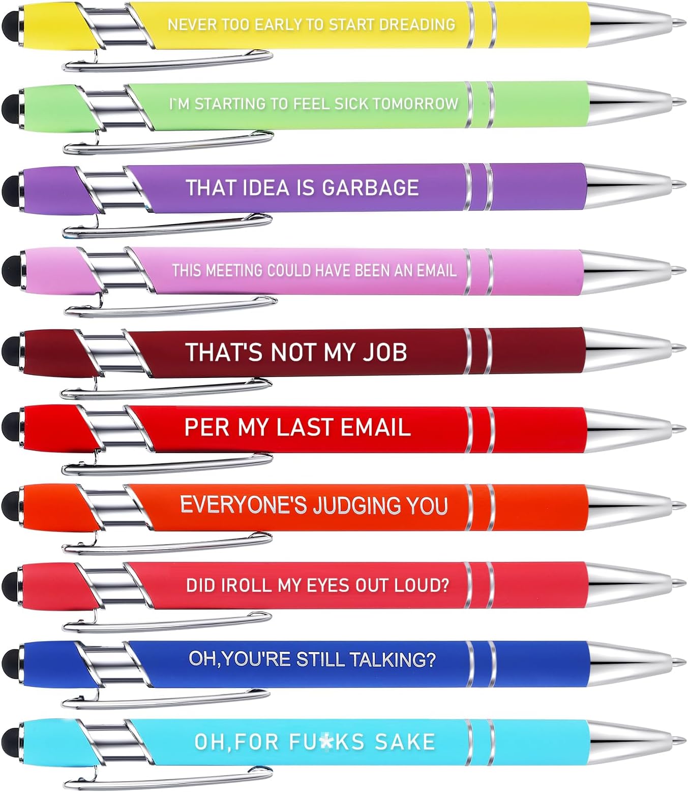 Amazon.com : Teling Snarky Office Pens Funny Ballpoint Pens ...