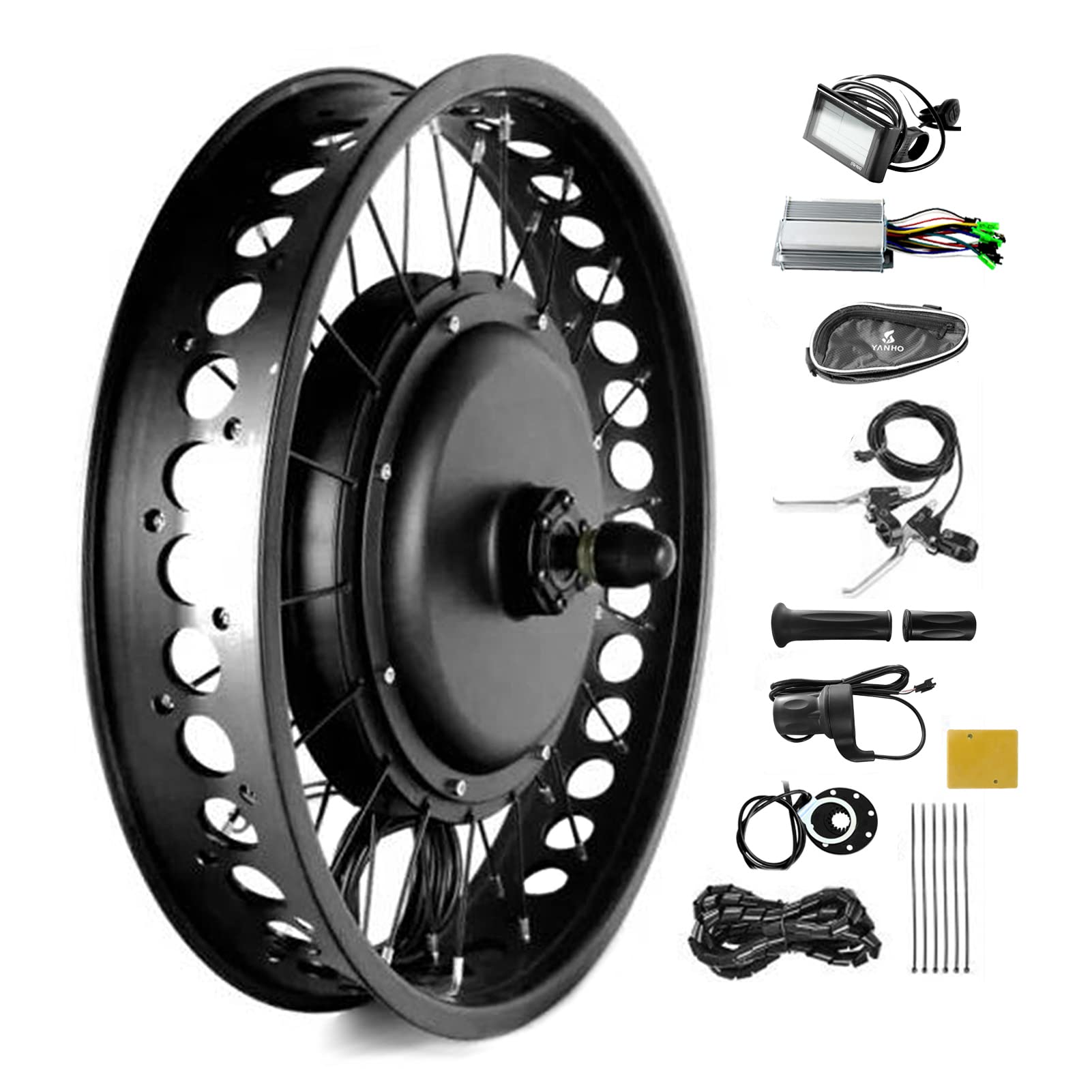 Buy Haibing Electric Bike Conversion Kit Rear Motor & Rim Kit 48V 1000W ...