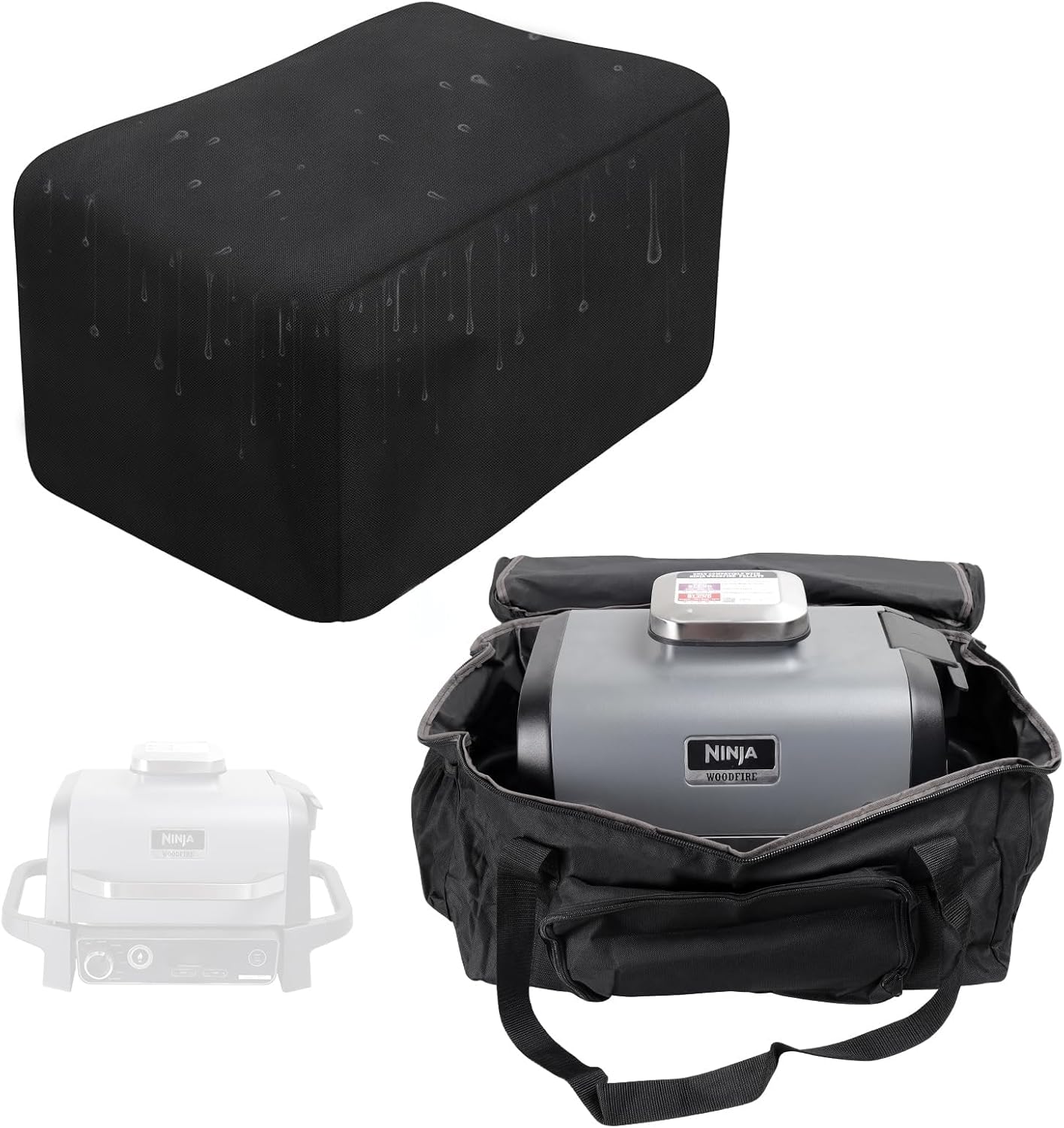 Amazon.com : SafBbcue OG701 Grill Cover and Carrying Case Bag Kit ...