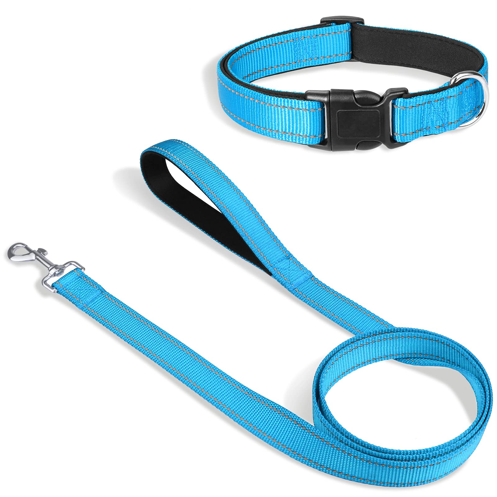 Amazon.com : Joytale Dog Collar Bundle with 5FTx1 Width Double-Sided ...