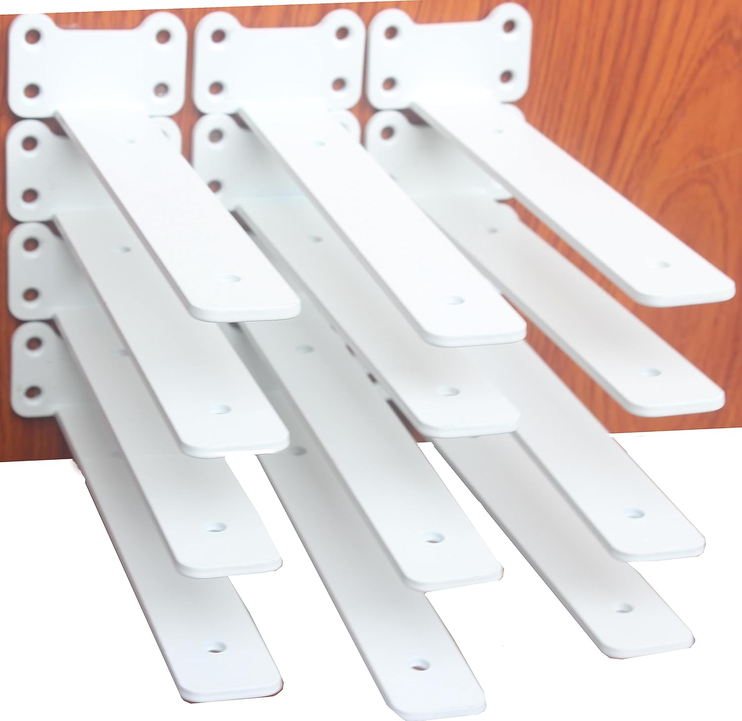 Amazon.com: 12 Pack - 11 inch White Hidden Invisible L Shelves Brackets ...