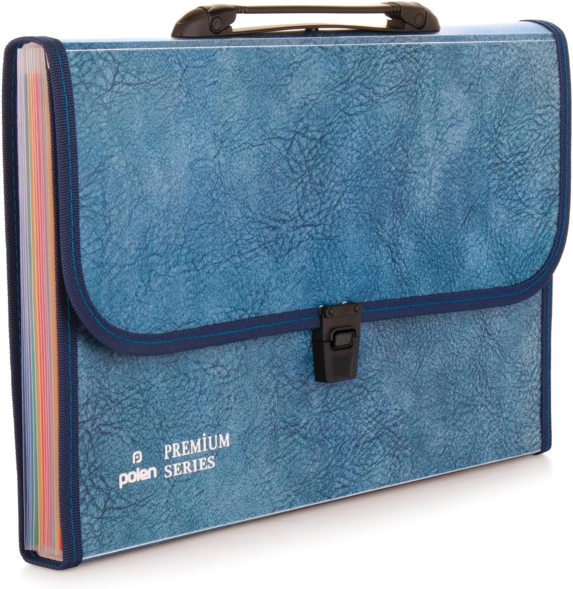 POLEN Premium HD Print Plastic Expanding File Folder with 13 Pockets ...