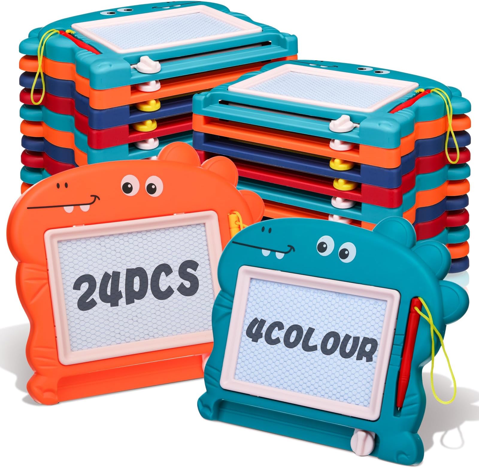 Amazon.com: 24 Pcs Mini Magnetic Drawing Board for Kids Small Erasable ...