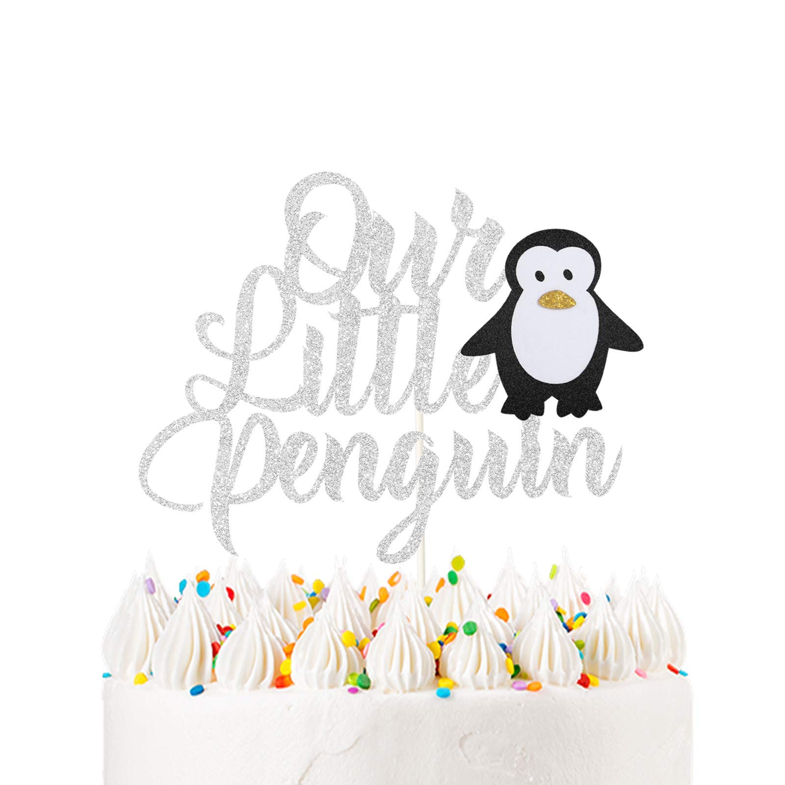 Buy Our Little Penguin Cake Topper, Winter Baby Birthday Cake Topper ...